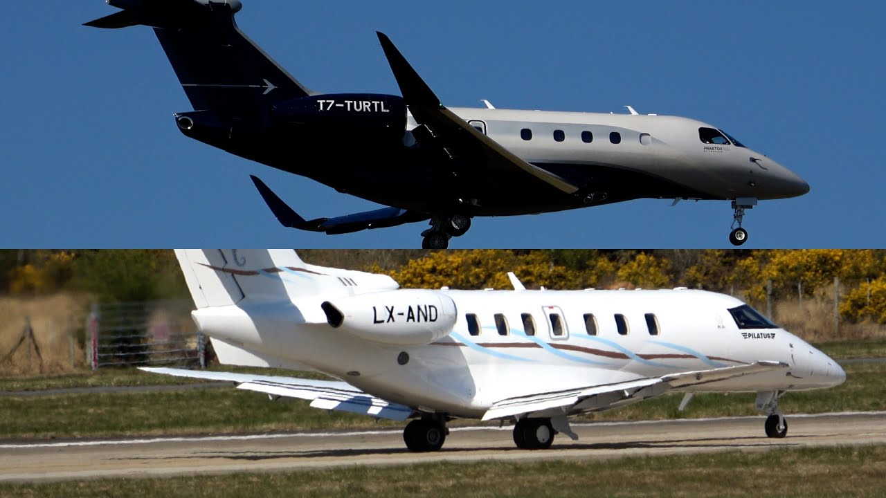 Rejected Takeoff AND Missed Approach Go Around! Farnborough. 9 April ...