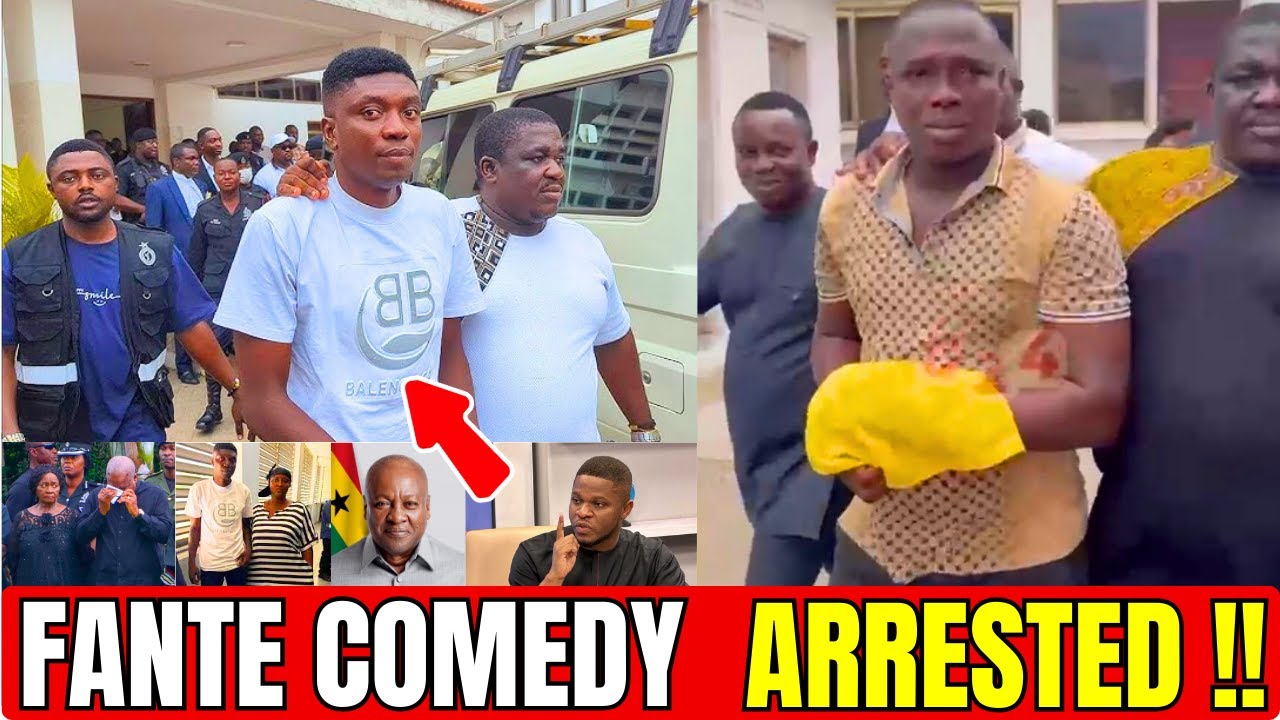 Tiktoker Fante Comedy Arrested For Saying "HE WILL FINISH MAHAMA" - YouTube