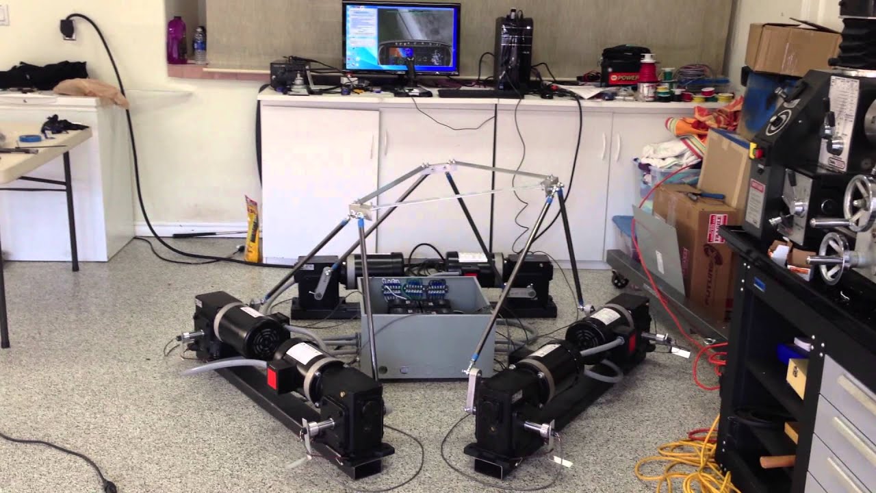 6dof first platform test - YouTube