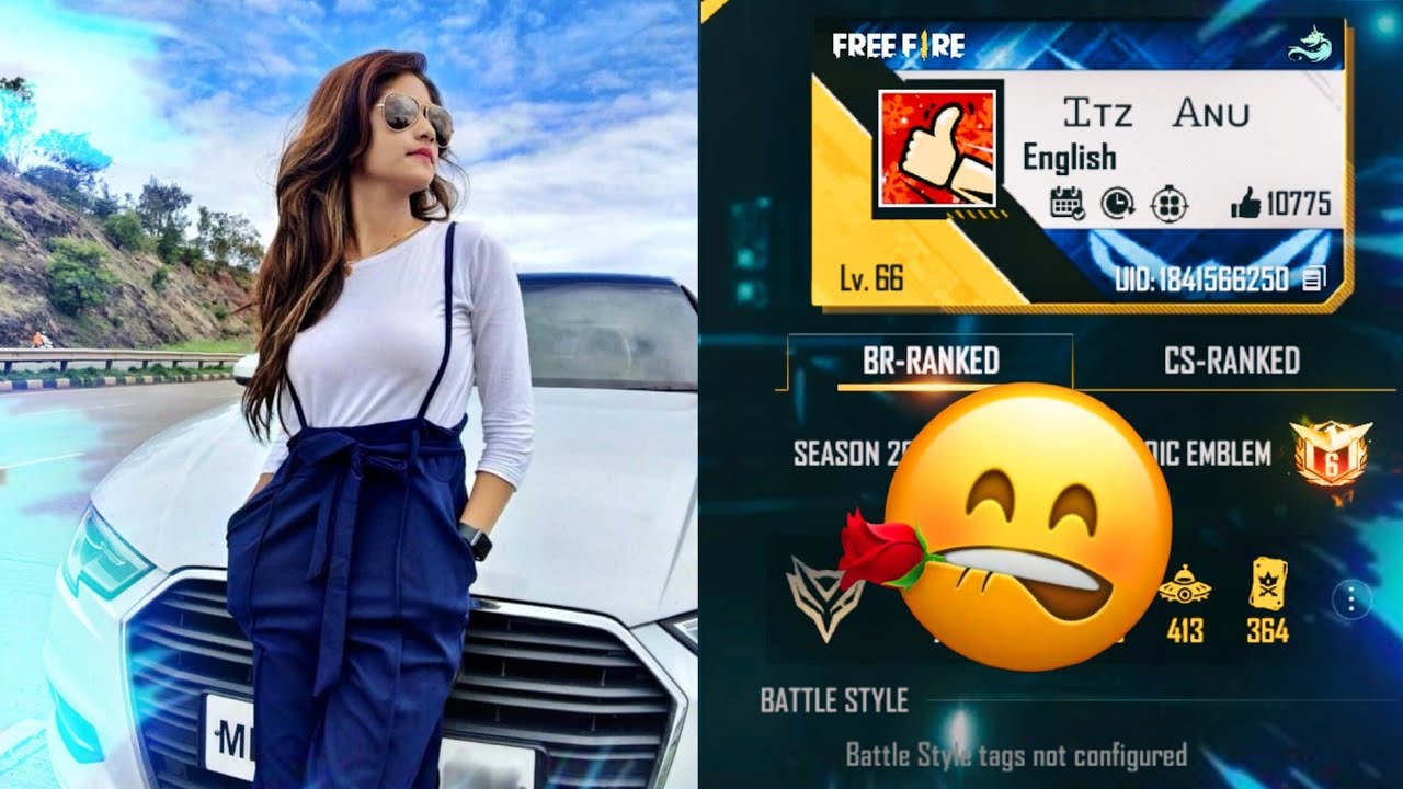 free fire girls ID ||free fire girls player id ||FF GIRLS FACE REVEAL ...