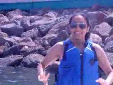 liz jumping off the kayak. - YouTube