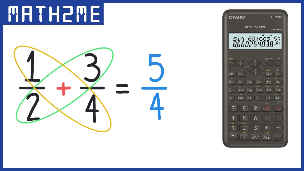 SUMA DE FRACCIONES Con DIFERENTE DENOMINADOR Varios M todos Casio