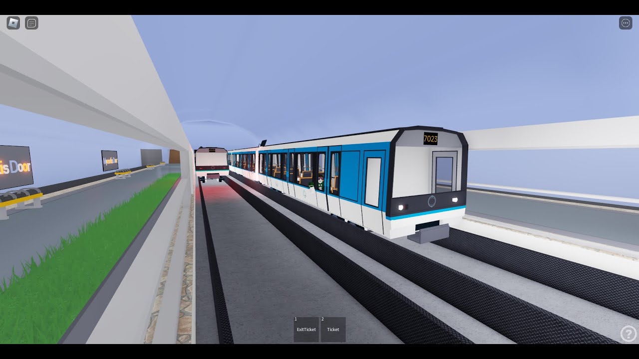 Roblox Automatic Subway Line 2 Riding Line 2`s rare 3 car MF88 Olympus ...