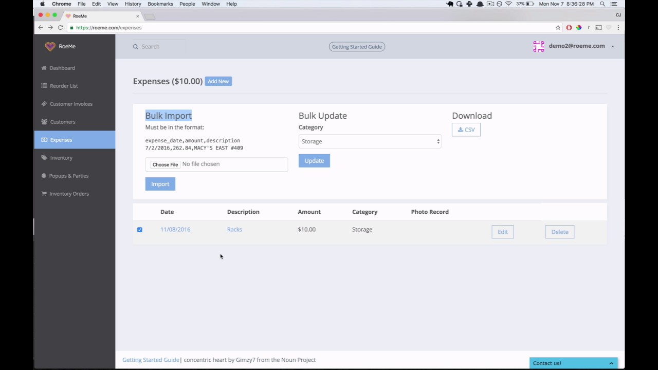 Expense Tracking - RoeMe.com - YouTube