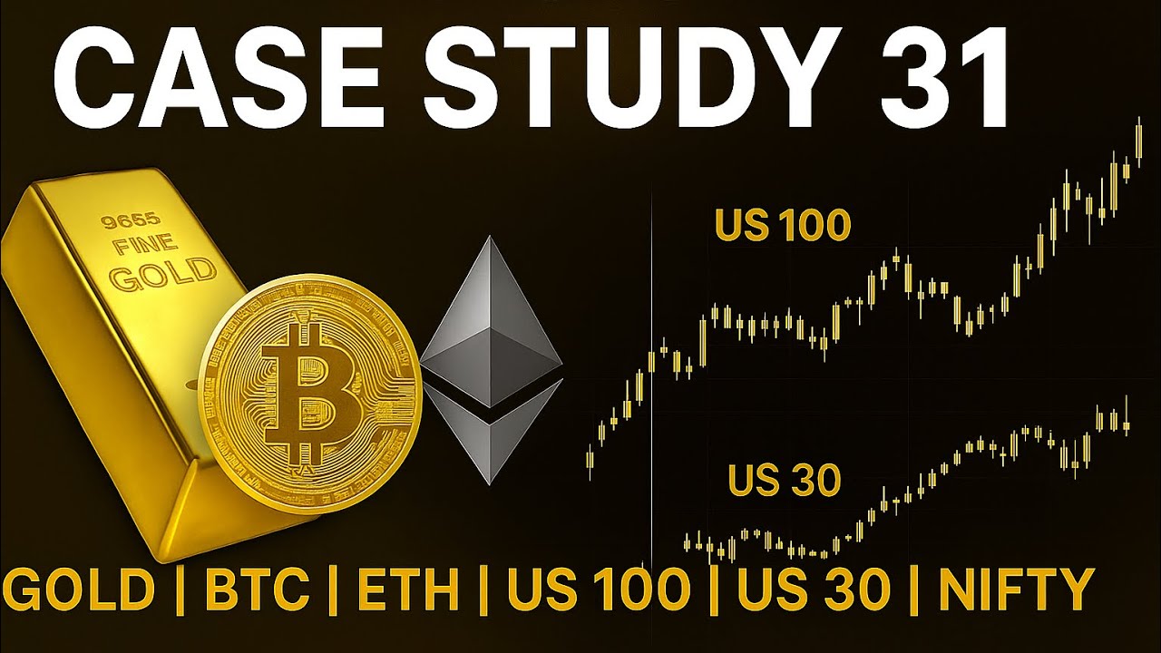Case Study 31 | ICT SMC | Gold, BTC, ETH, US100, US30, Nifty Analysis - YouTube