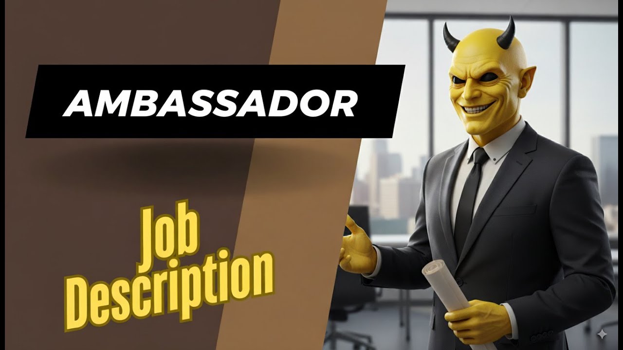 Job description of Ambassador - Role, Responsibilities & Skills - YouTube