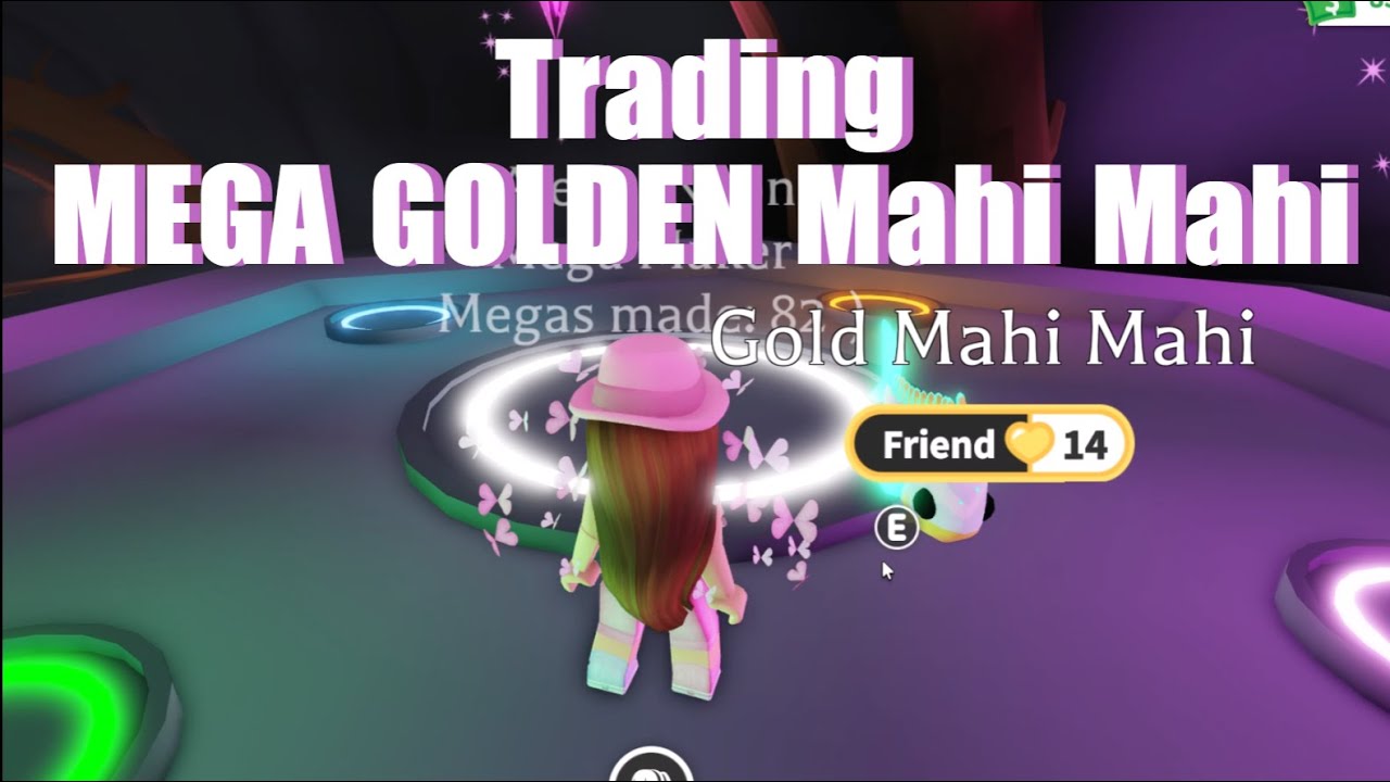 Trading Mega Golden Mahi Mahi in Adopt Me - YouTube