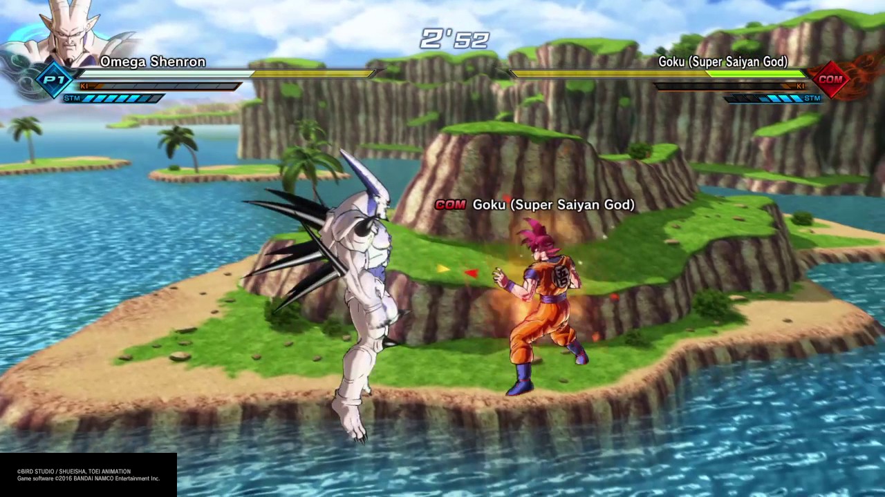 DRAGON BALL XENOVERSE 2 Super Saiyan God Goku vs Omega Shenron GT VS ...