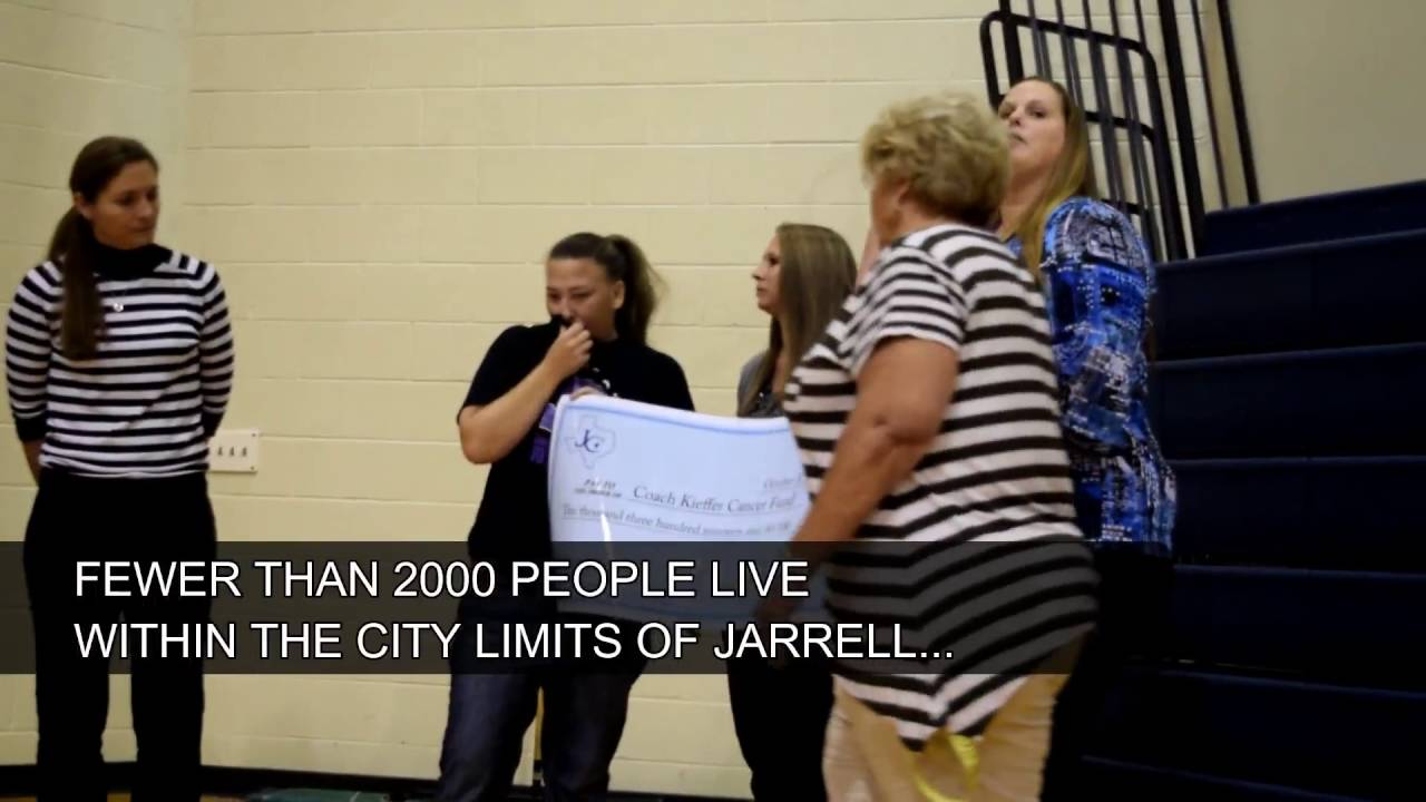 Jarrell's "Go Purple" cancer fundraiser for Coach Vicki Kieffer - YouTube