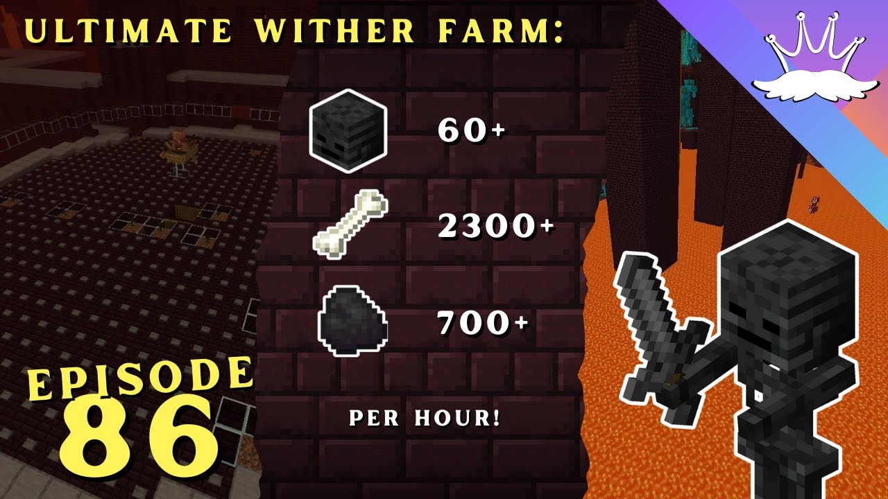 The ULTIMATE Wither Skeleton FARM: Let's Play Minecraft S2 - EP86 ...