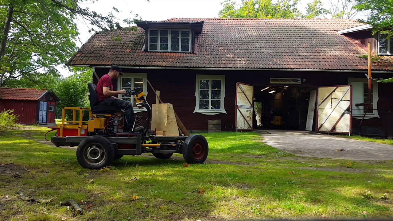 Test 48V homemade loader - YouTube