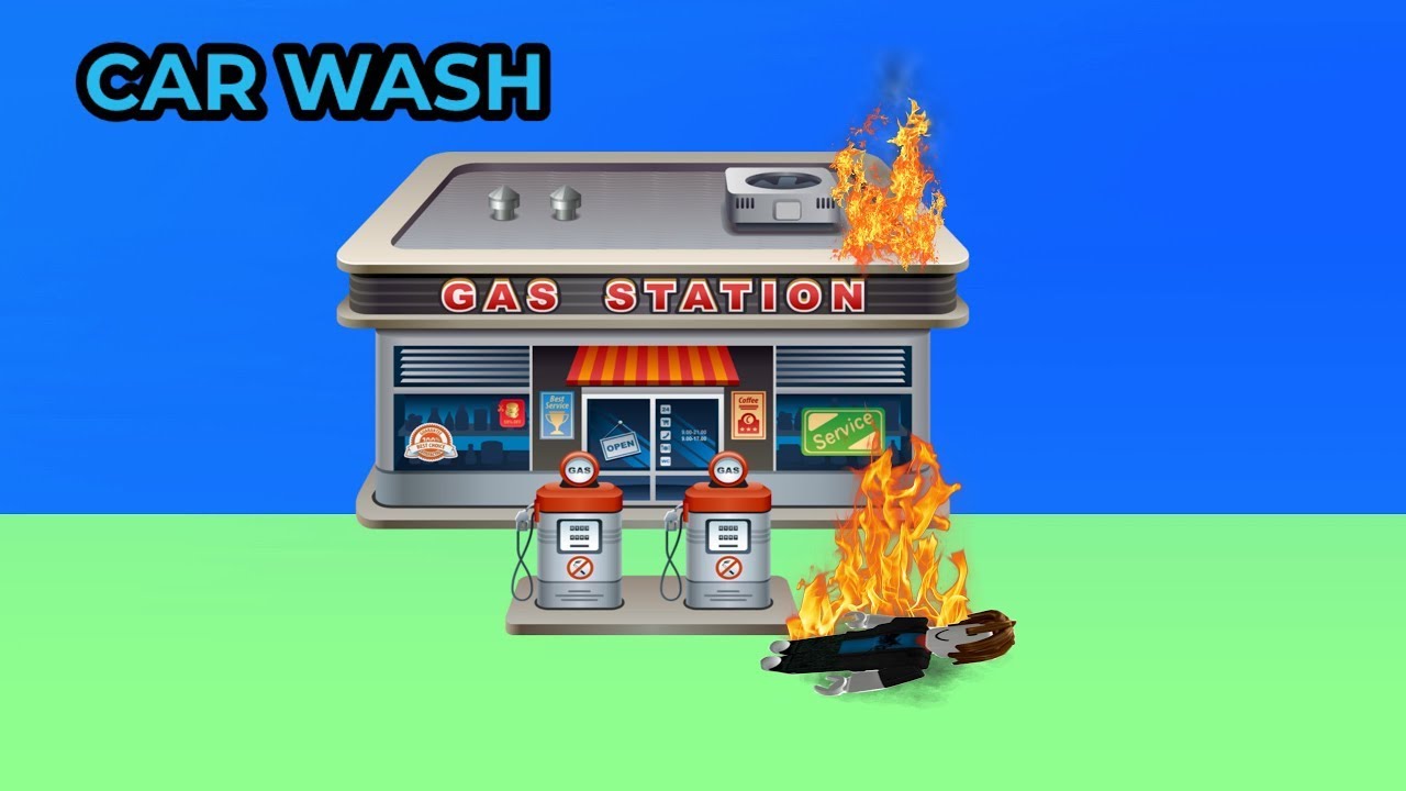 🔴Gas station simulator (EP4) NEW CAR WASH UPDATE - Bedwars and kit ...