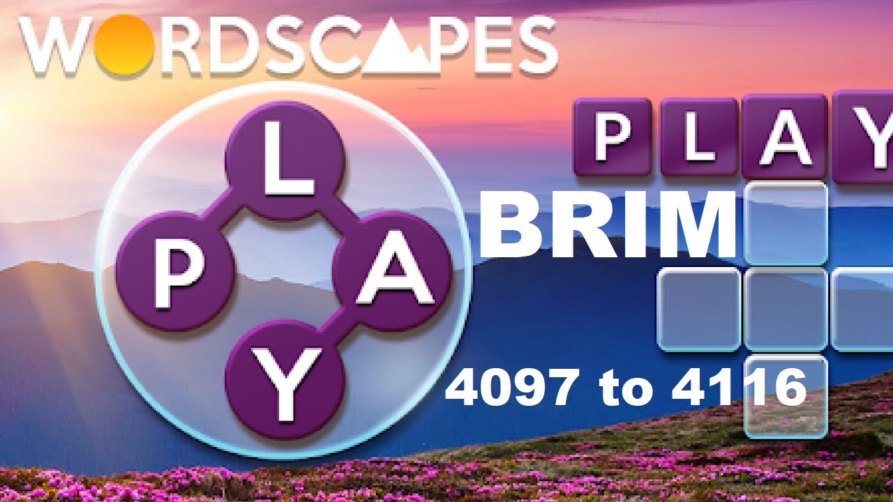 Wordscapes Level 4097 to 4116 - YouTube