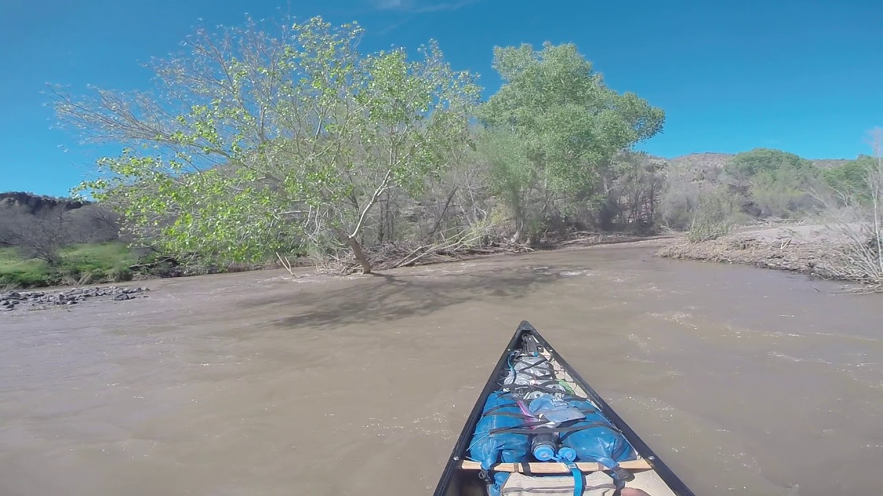 Gila River Gila Box #24 - Solo Canoe Trip - YouTube