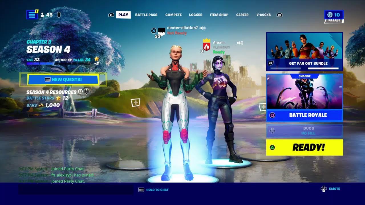 Playing fortnight new update - YouTube