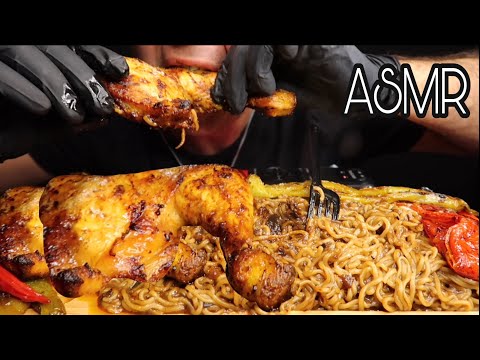 ASMR TÜRKÇE | SİYAH FASULYE SOSLU NOODLE 🍜 SOSLU FIRINDA TAVUK | KÖPEK BALIĞIYLA GÖZ GÖZE GELDİM🦈
