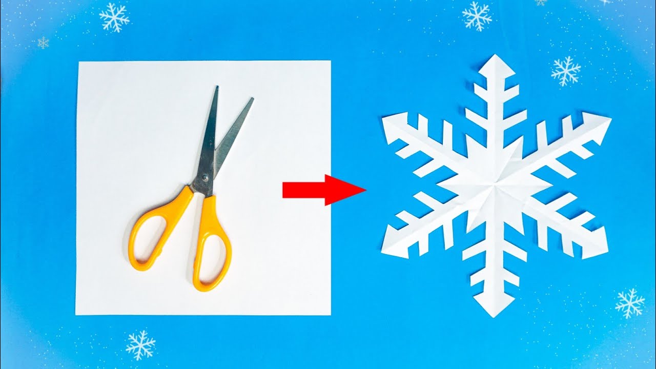 Cara Membuat Kepingan Salju dari Kertas - DIY Kepingan Salju untuk ...