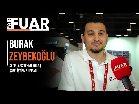Fuar Dergisi TV-WIN EURASIA-Sade Labs Teknoloji A.Ş. İş Geliştirme Uzmanı Burak Zeybekoğlu