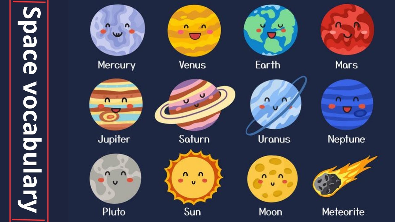 Space vocabulary _ Discover the universe for kids _ learn space ...