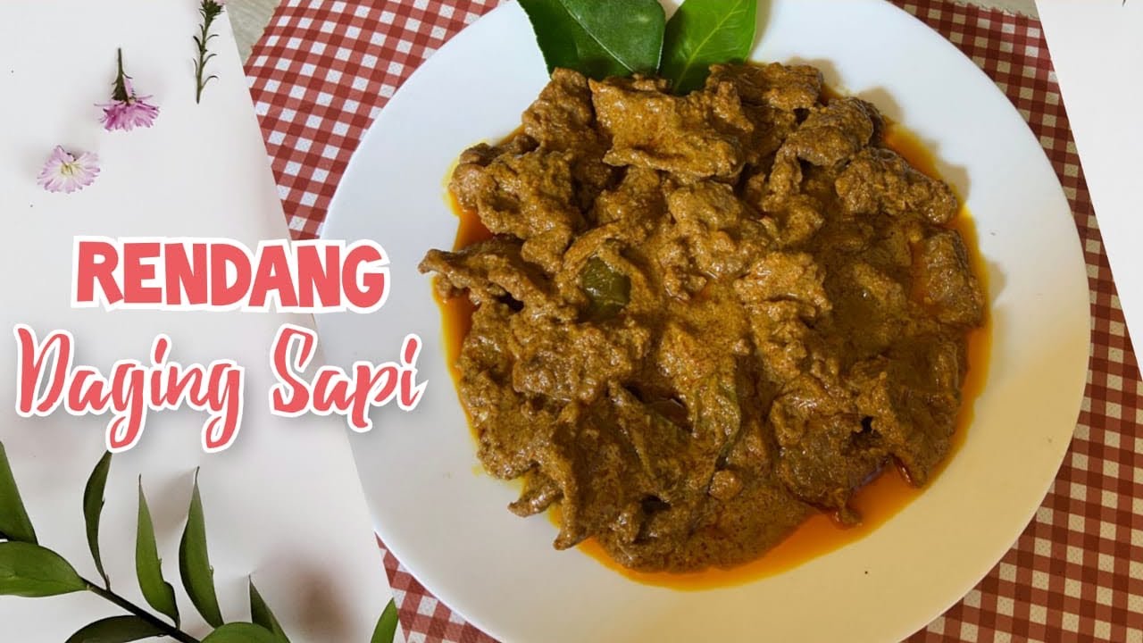 Rendang daging sapi special idul adha - YouTube