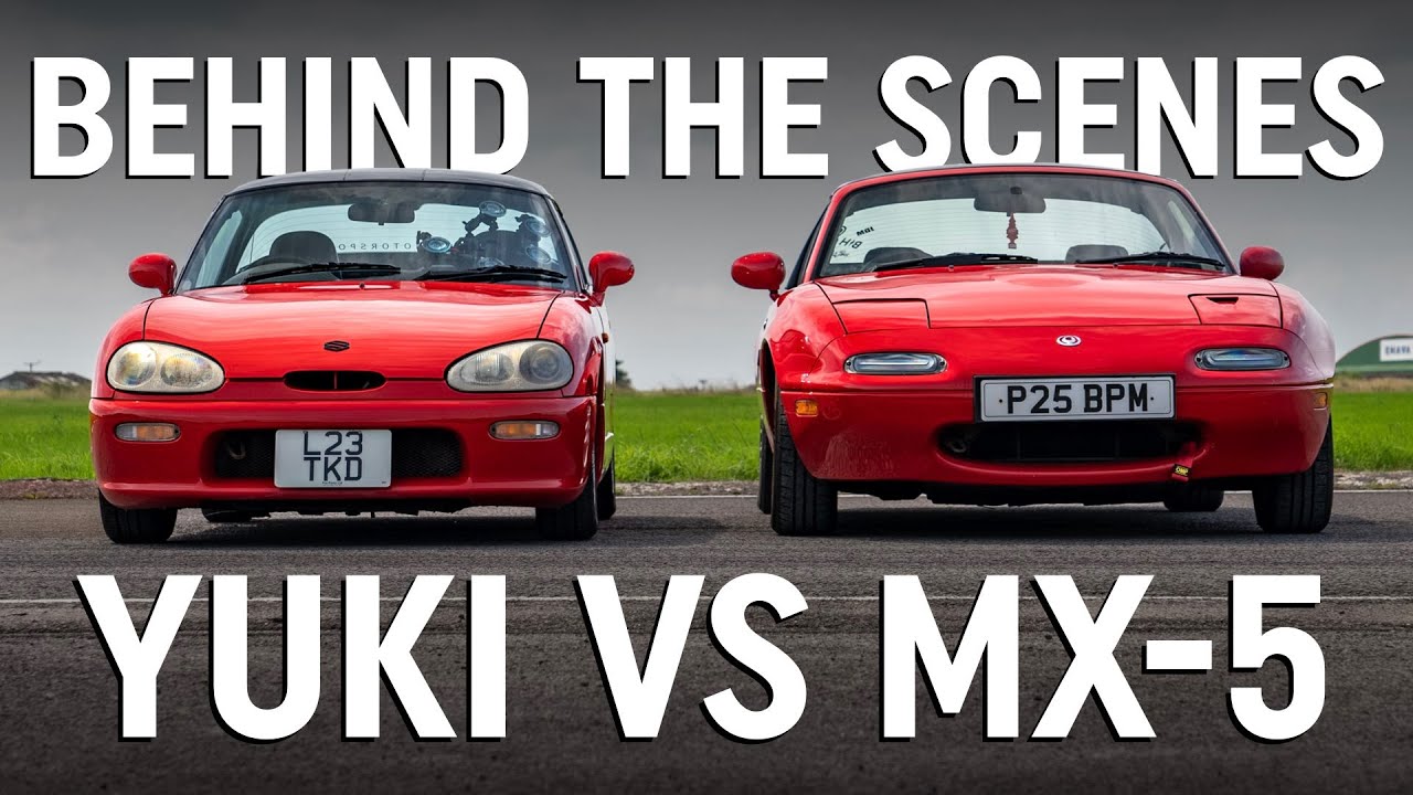 Behind the scenes: Yuki VS MX-5 track battle - YouTube