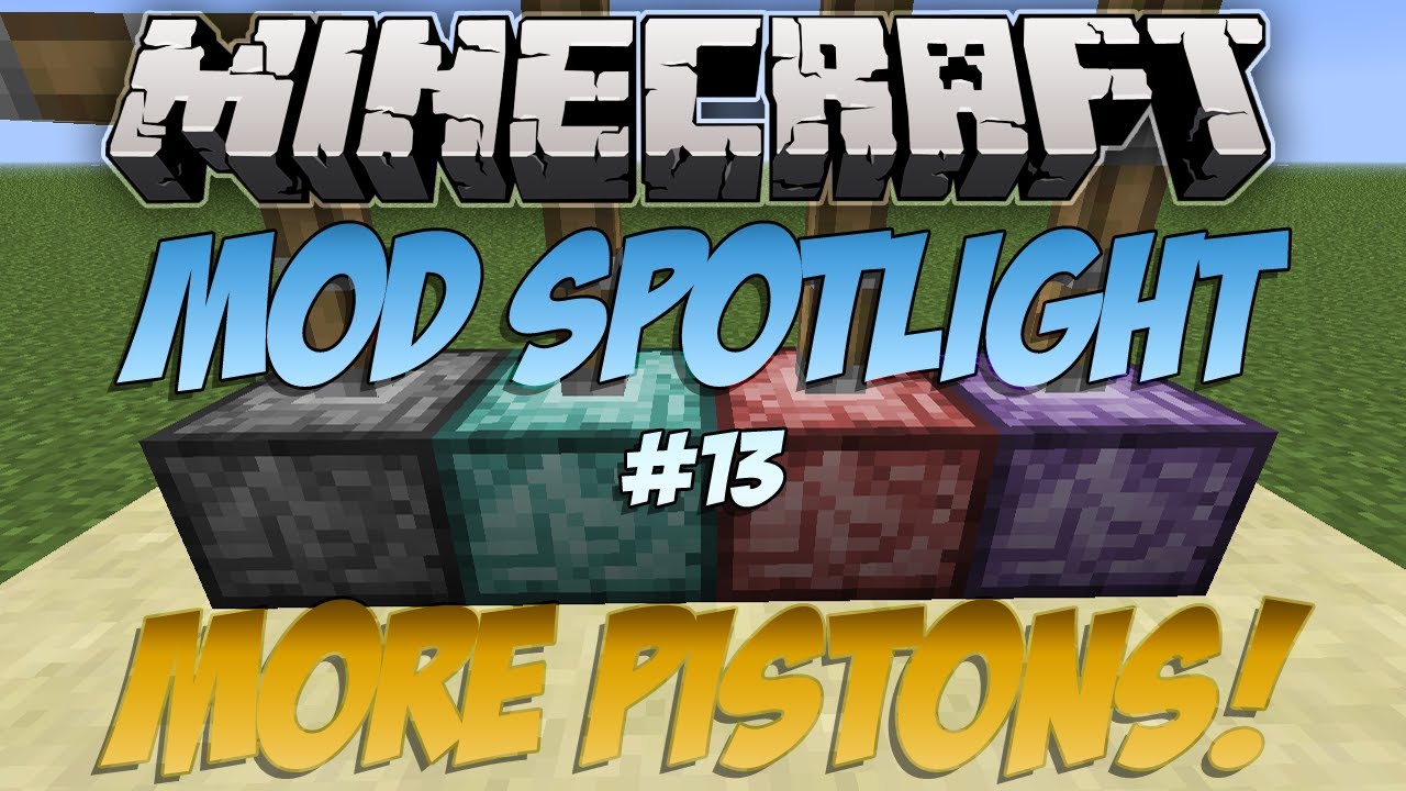 Minecraft More Pistons Mod - YouTube