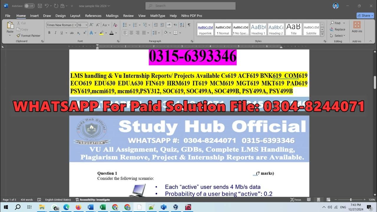 CS432 Assignment 2 100% Correct Solution Fall 2024, CS432 Assignment 2 Solution FALL 2024, CS432 ...