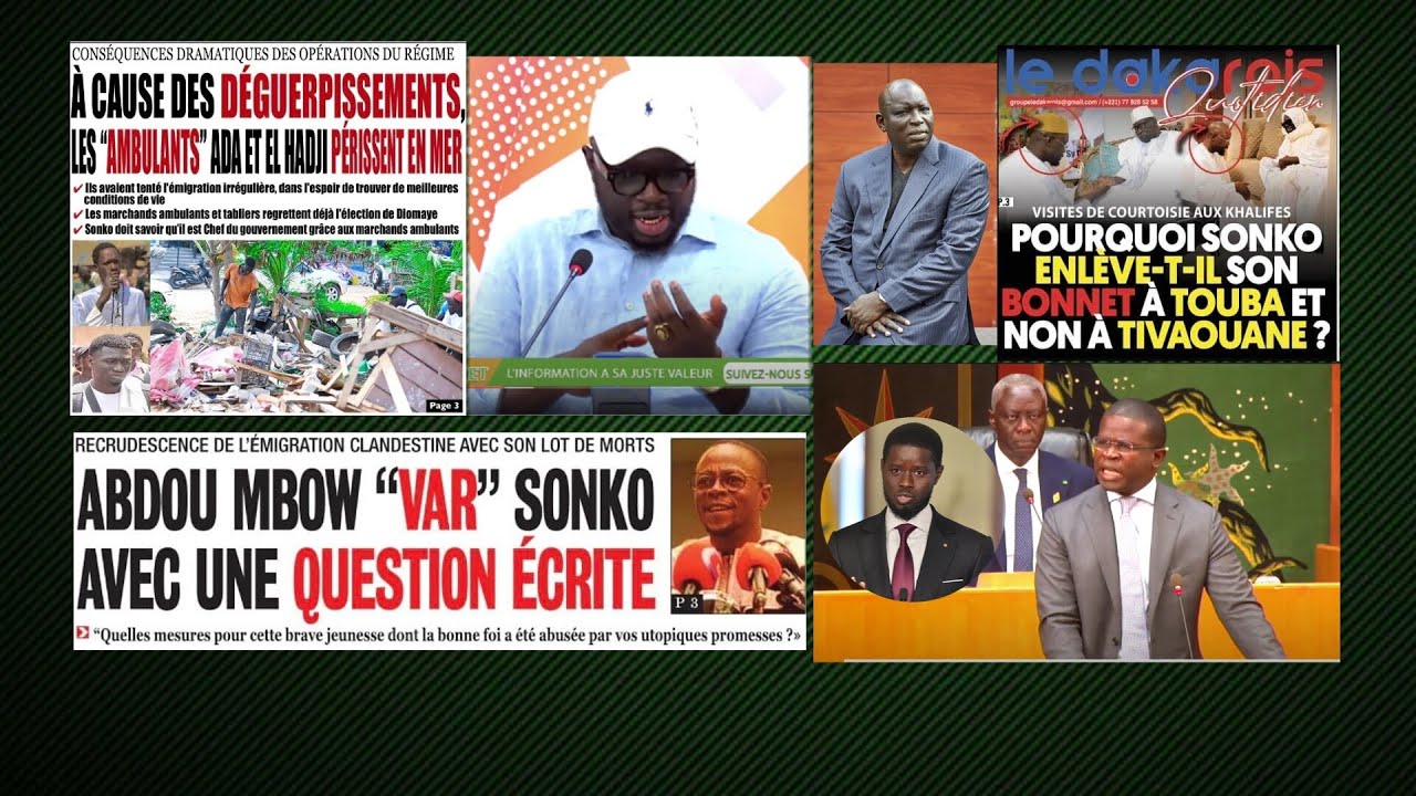 VISITE DE SONKO A TOUBA ET TIVAOUANE...ADJI SARR SE PREPARE POUR ...