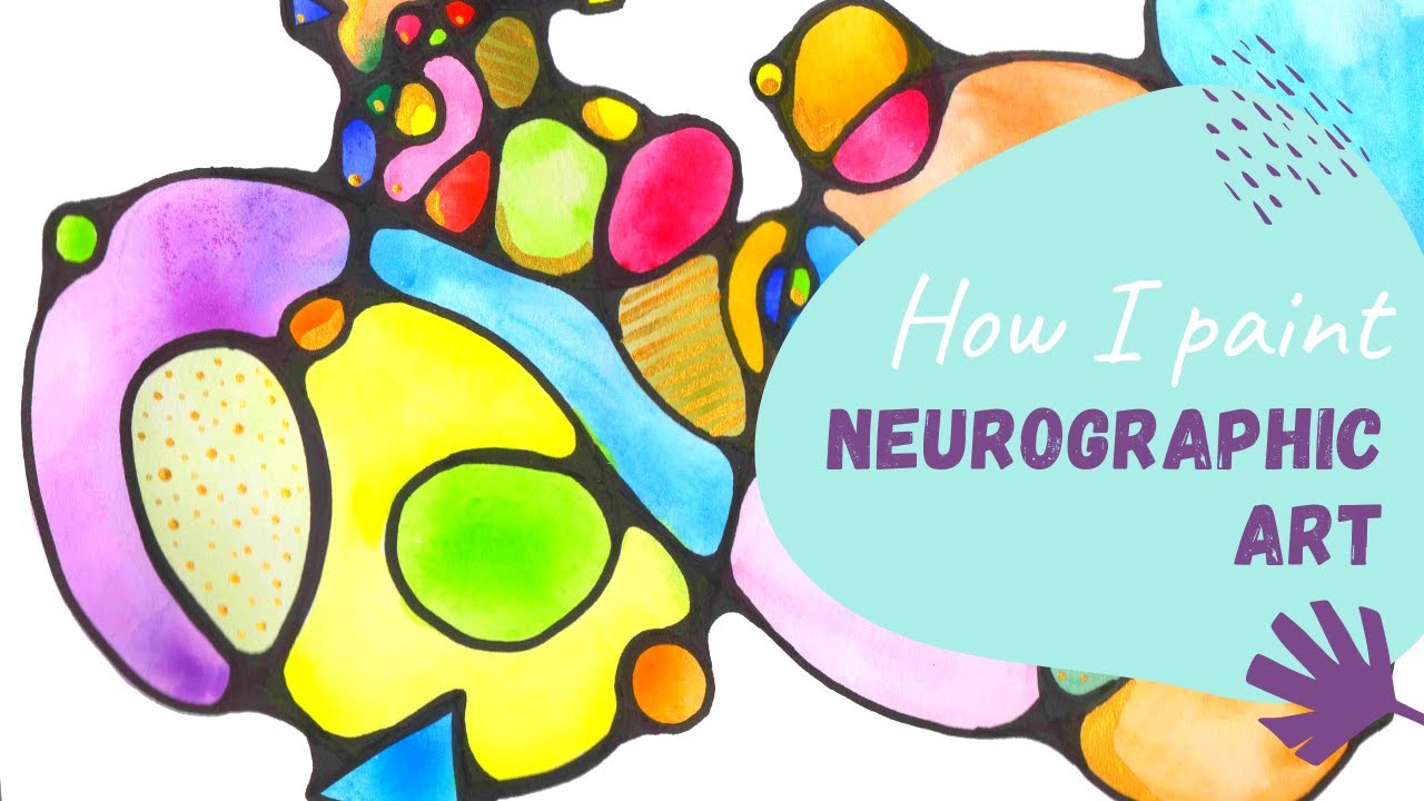 Neurographics | How to draw Neurographic art in Watercolor - YouTube