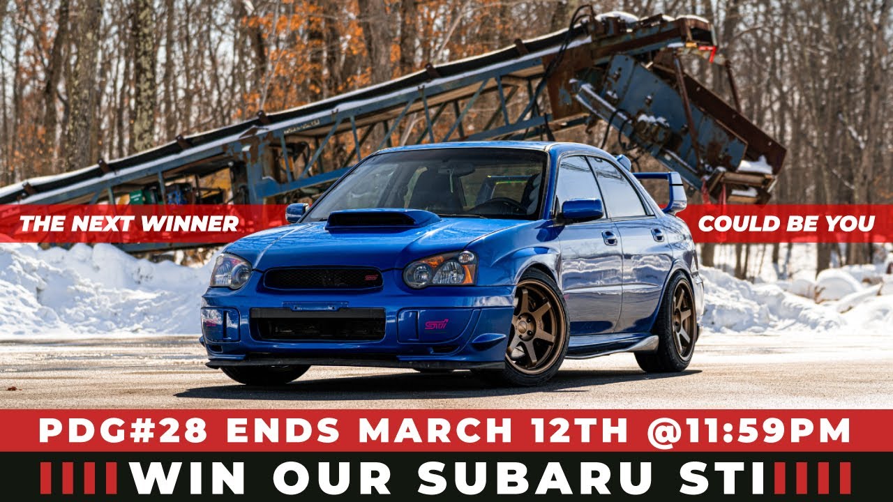 PRIME DRIVEN JDM Car Giveaway #28 - 2005 Subaru STI - YouTube