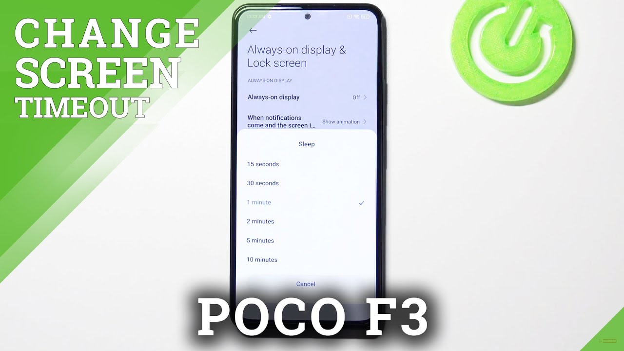How to Change Screen Timeout in XIAOMI POCO F3 – Manage Screen Timeout ...