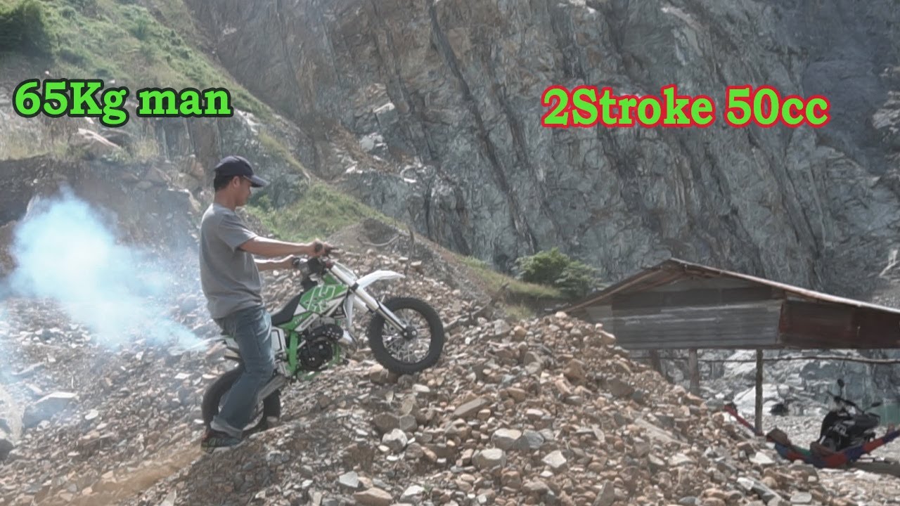 Off Road 2 Stroke 50cc Mini Motocross / Motocross test - YouTube
