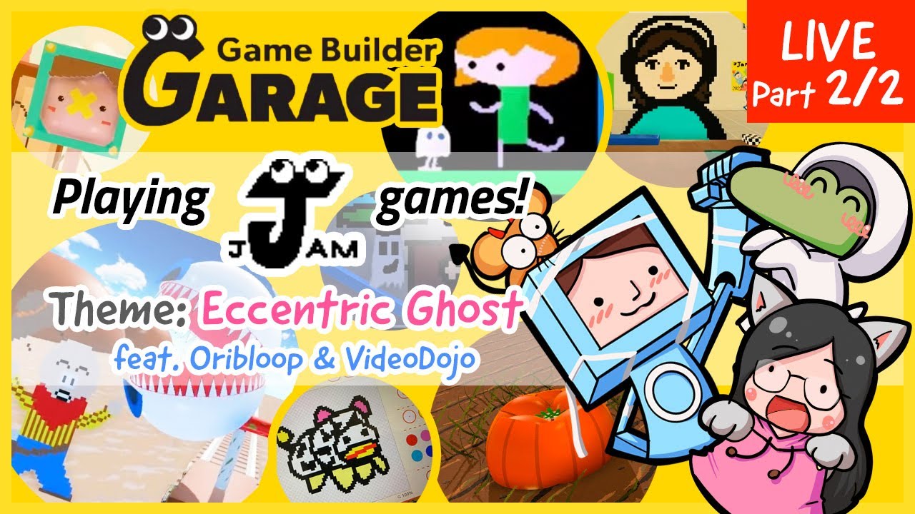 Playing jJam: Eccentric Ghost games Feat. Oribloop & VideoDojo (Part 2/ ...