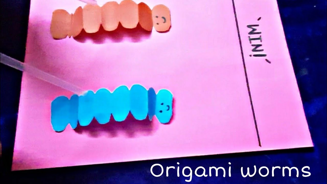 How to make Origami Worm - YouTube
