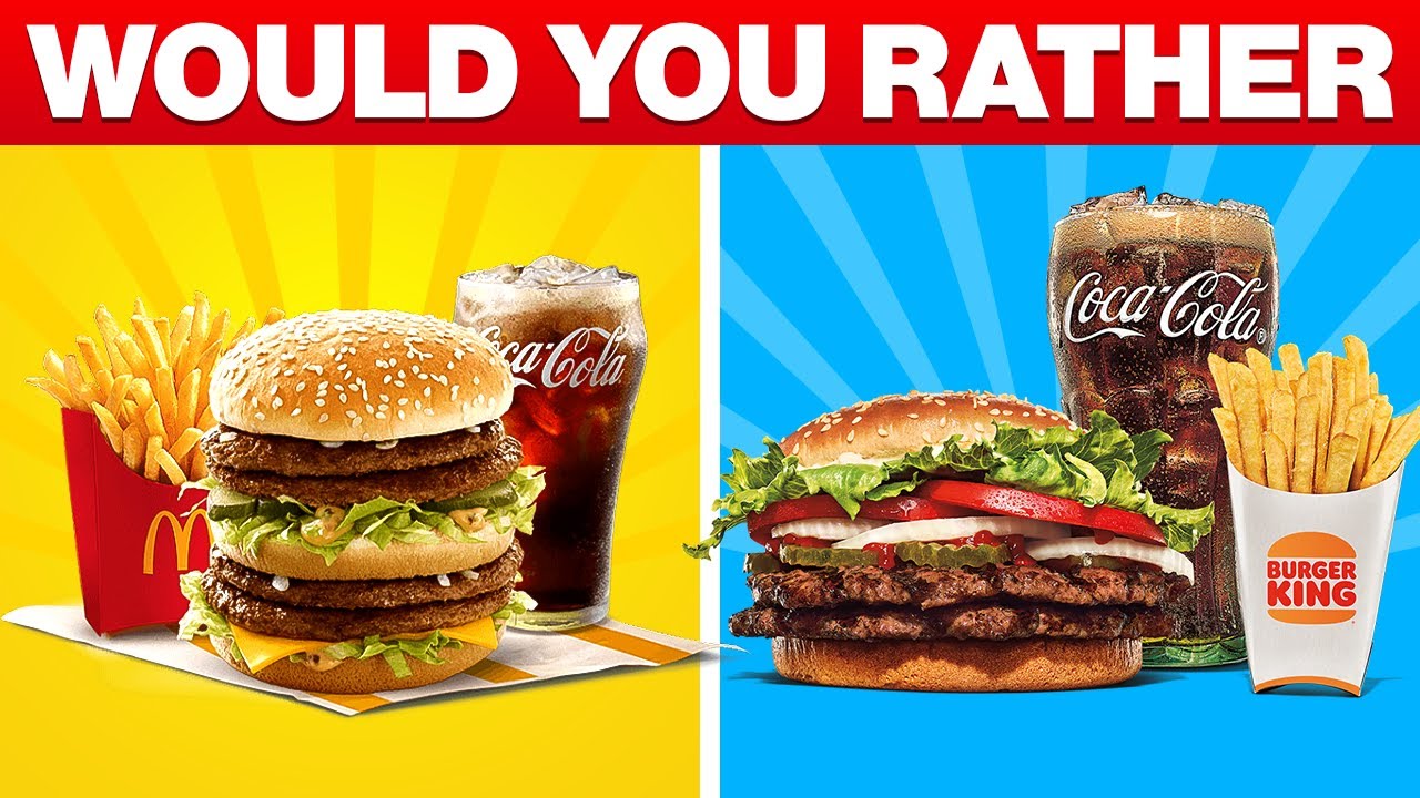 Big Mac or Whopper? 🤔 Would You Rather - Junk Food Edition 🍟 - YouTube