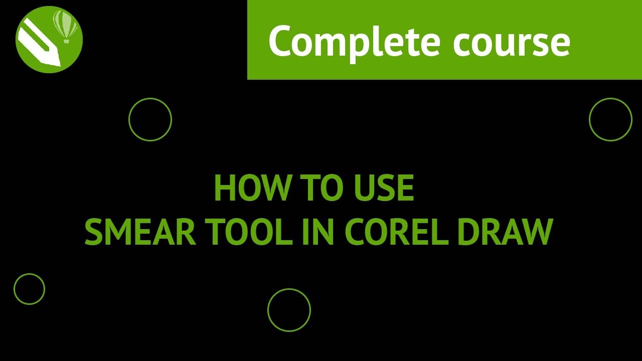 How to Use Smear Tool in Corel Draw - YouTube
