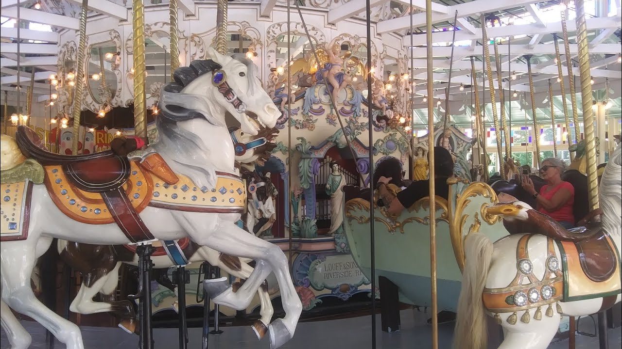 Crescent Park Carousel - POV Onride - YouTube