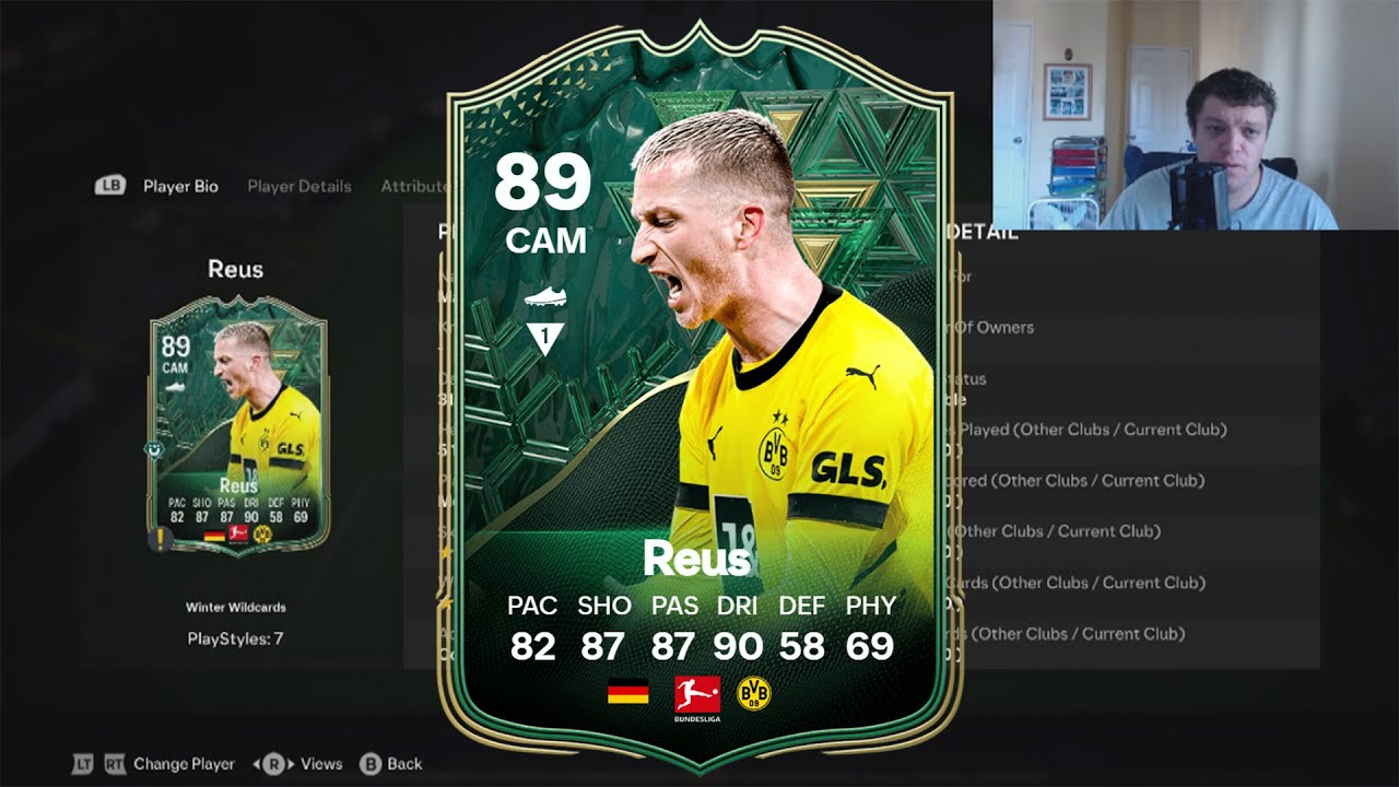 EA FC 24 - 89 WINTER WILDCARDS MARCO REUS - PLAYER REVIEW - ULTIMATE ...