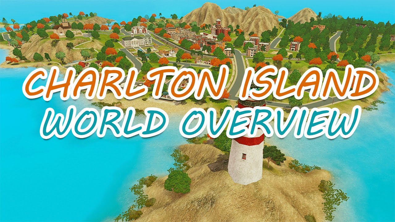 CUTE ISLAND WORLD! Charlton Island The Sims 3 World Overview - YouTube