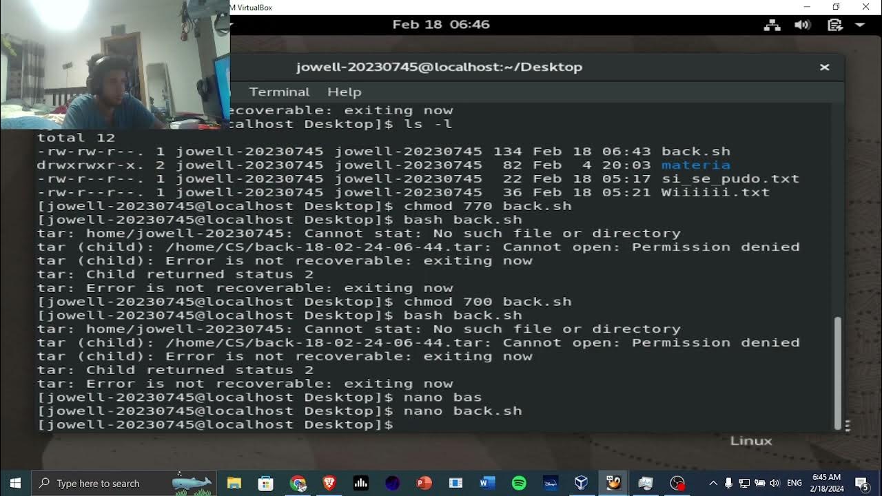 creando scripts para backups en Oracle Linux(practica 2.3) - YouTube