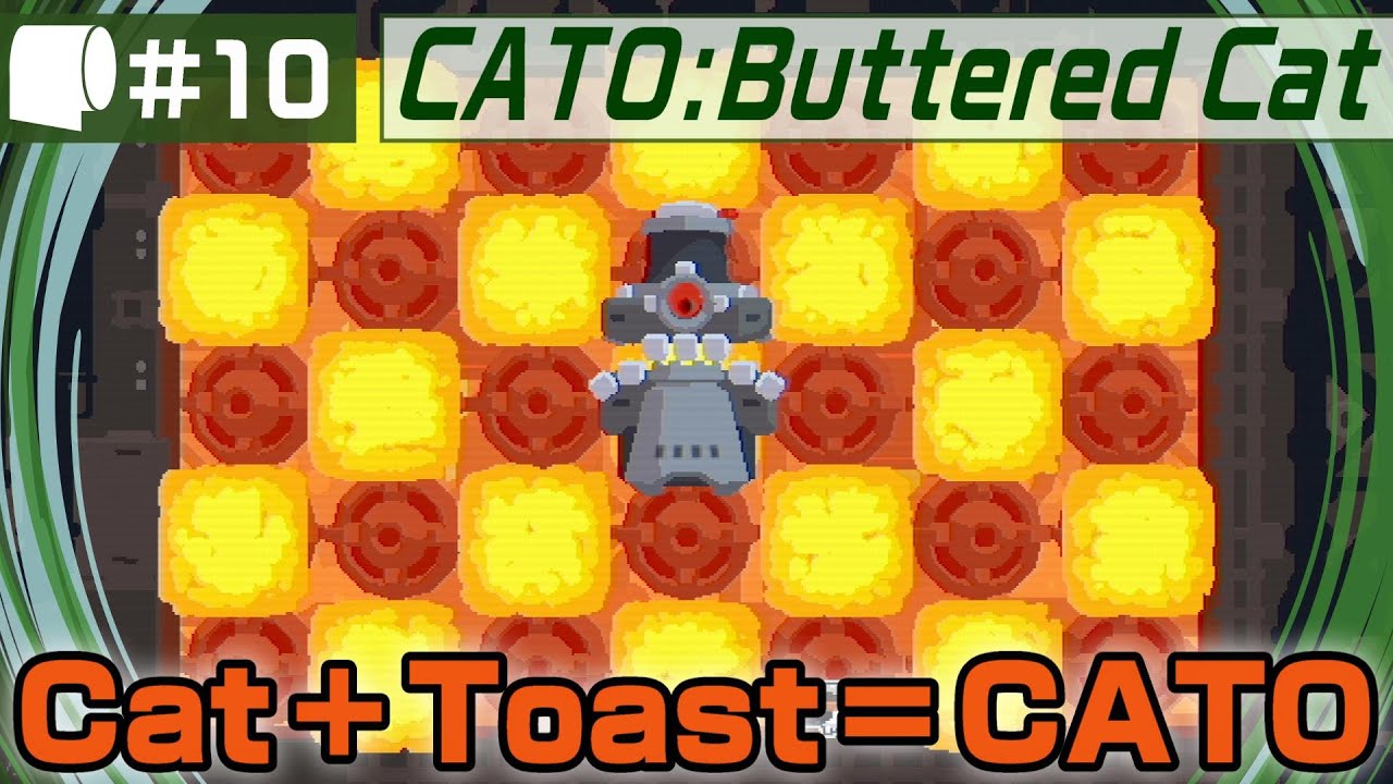 #10【 CATO: Buttered Cat （製品版）】ネコの背中にバターを塗ったトーストをくくりつけて - YouTube