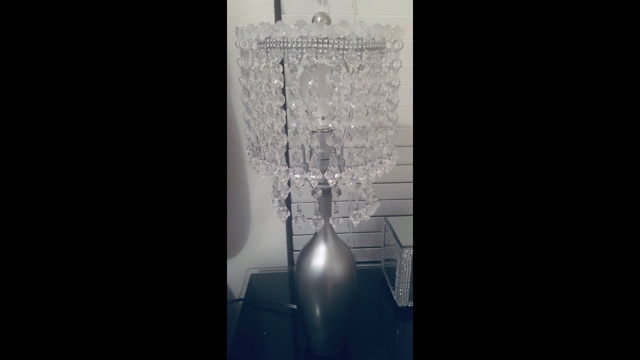 DIY Crystal Chandelier Lamp - YouTube
