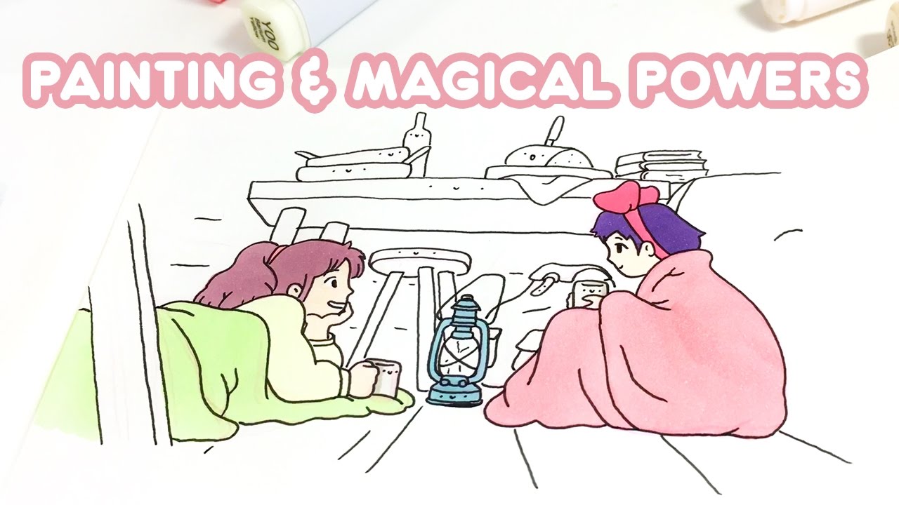 Kiki's Delivery Service - Sleepover Doodle ~ KiraKiraDoodles - YouTube