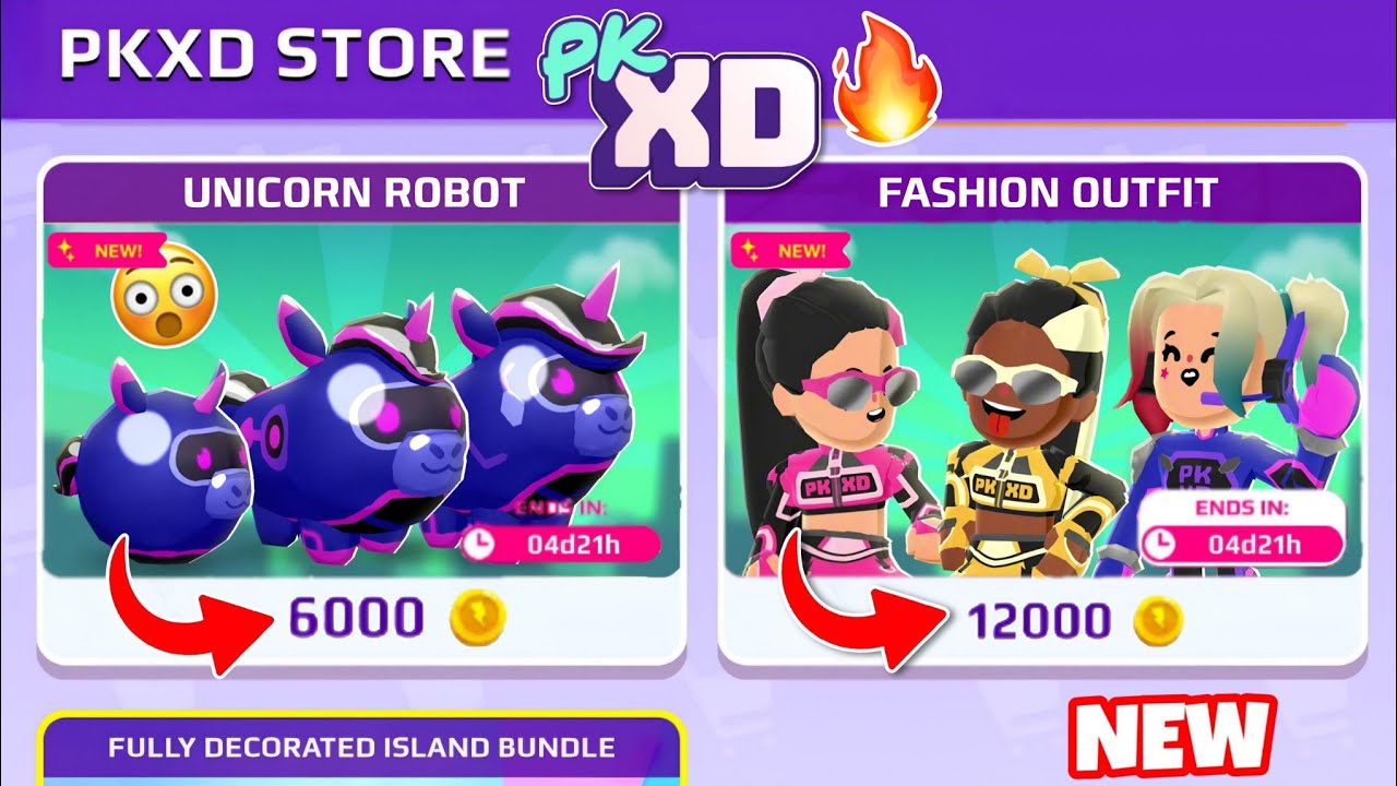 🚨PK XD NEW OUTFITS PACK & ROBOT PET!🤩🤯 || NEW ARENA BATTLE MECHA 🤖 ...
