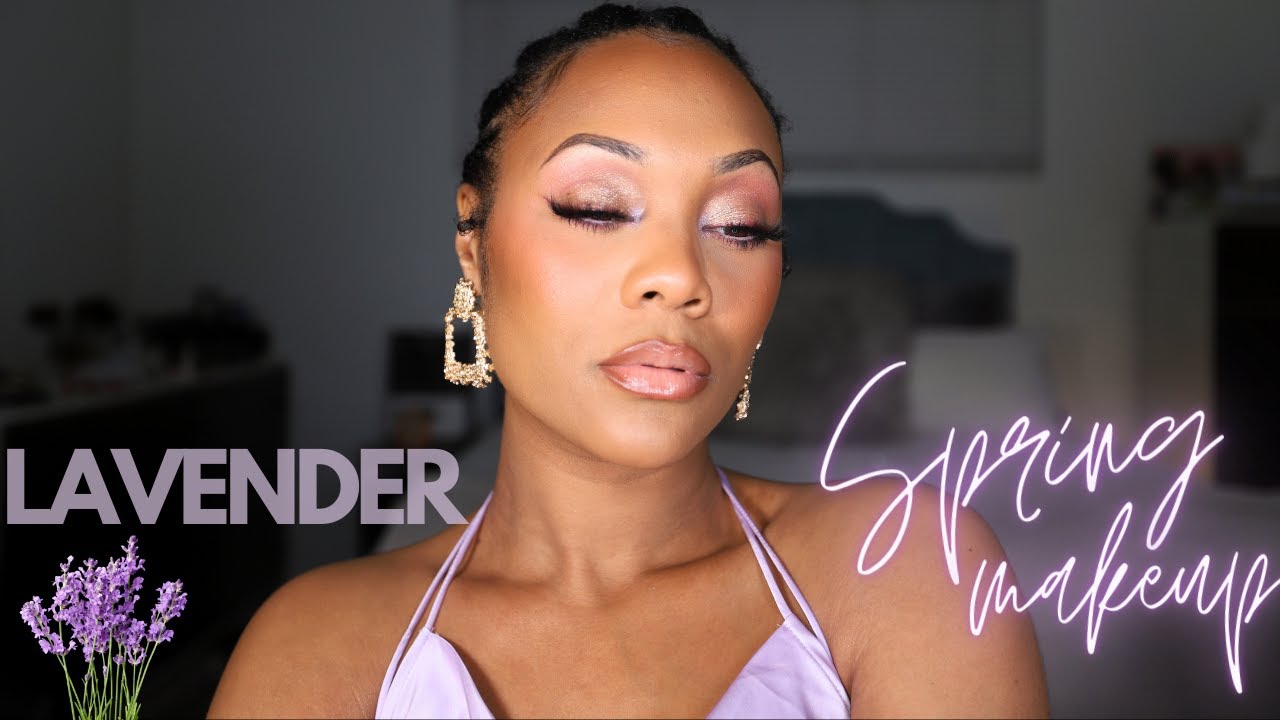 Gorgeous Lavender Makeup Look to Try This Spring - YouTube