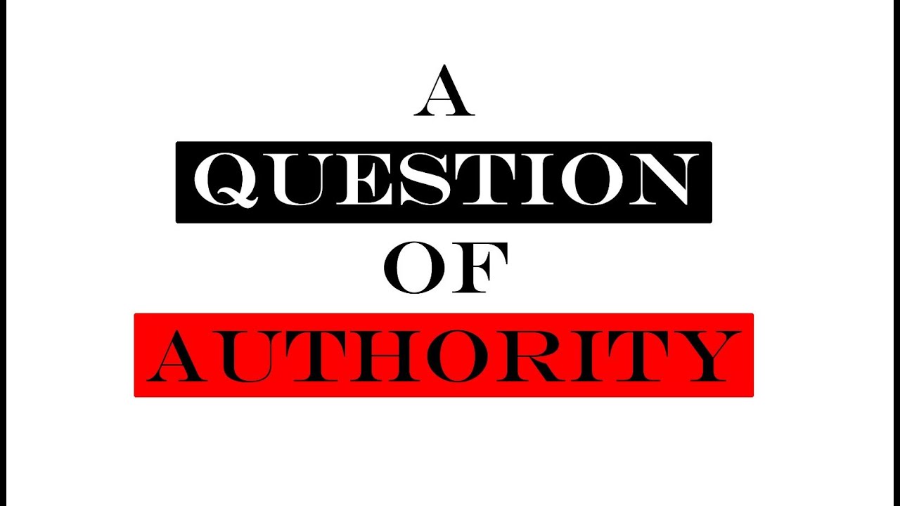 "A Question of Authority" Matthew 21:23-32 , Rev. Dr. Andy McClung ...