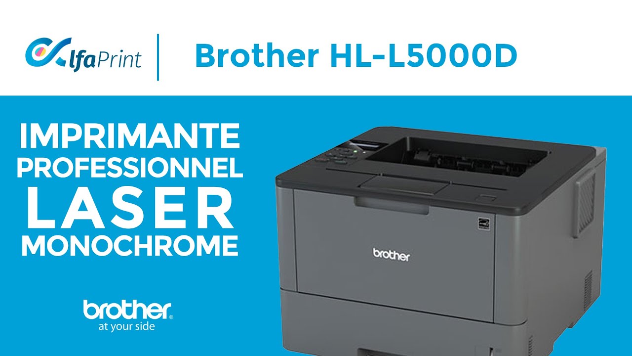 Brother HL L5000D - YouTube