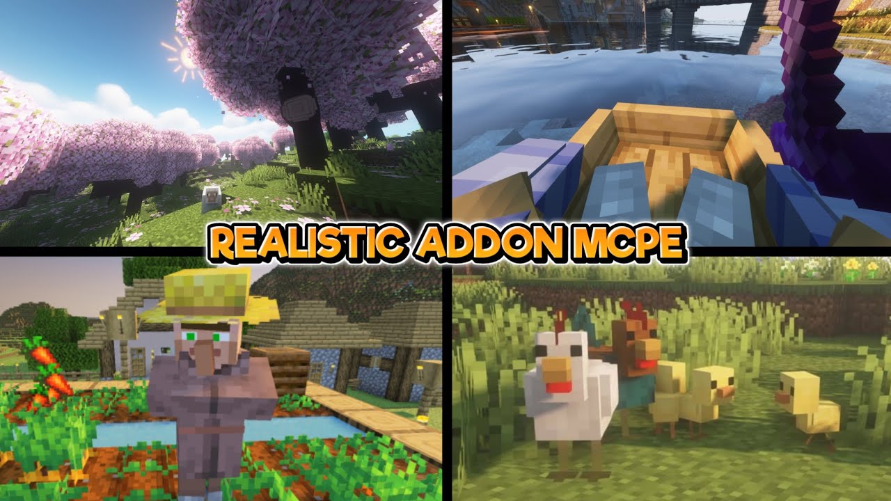 (BEST REALISTIC ADDON MCPE) Mod/Addon Physics Realistic Di MCPE/MCBE ...