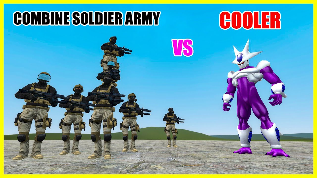 COOLER VS COMBINE SOLDIER ARMY IN GARRYS MOD - YouTube