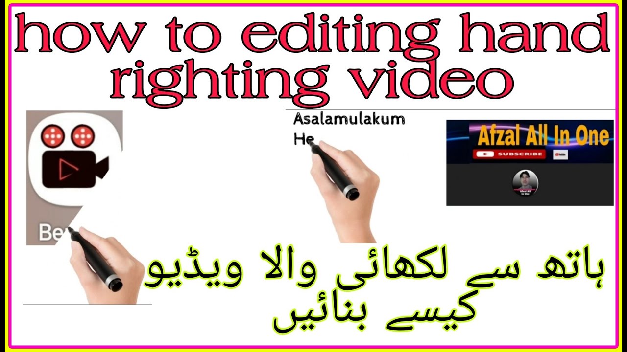How to additing Hand righting video - YouTube